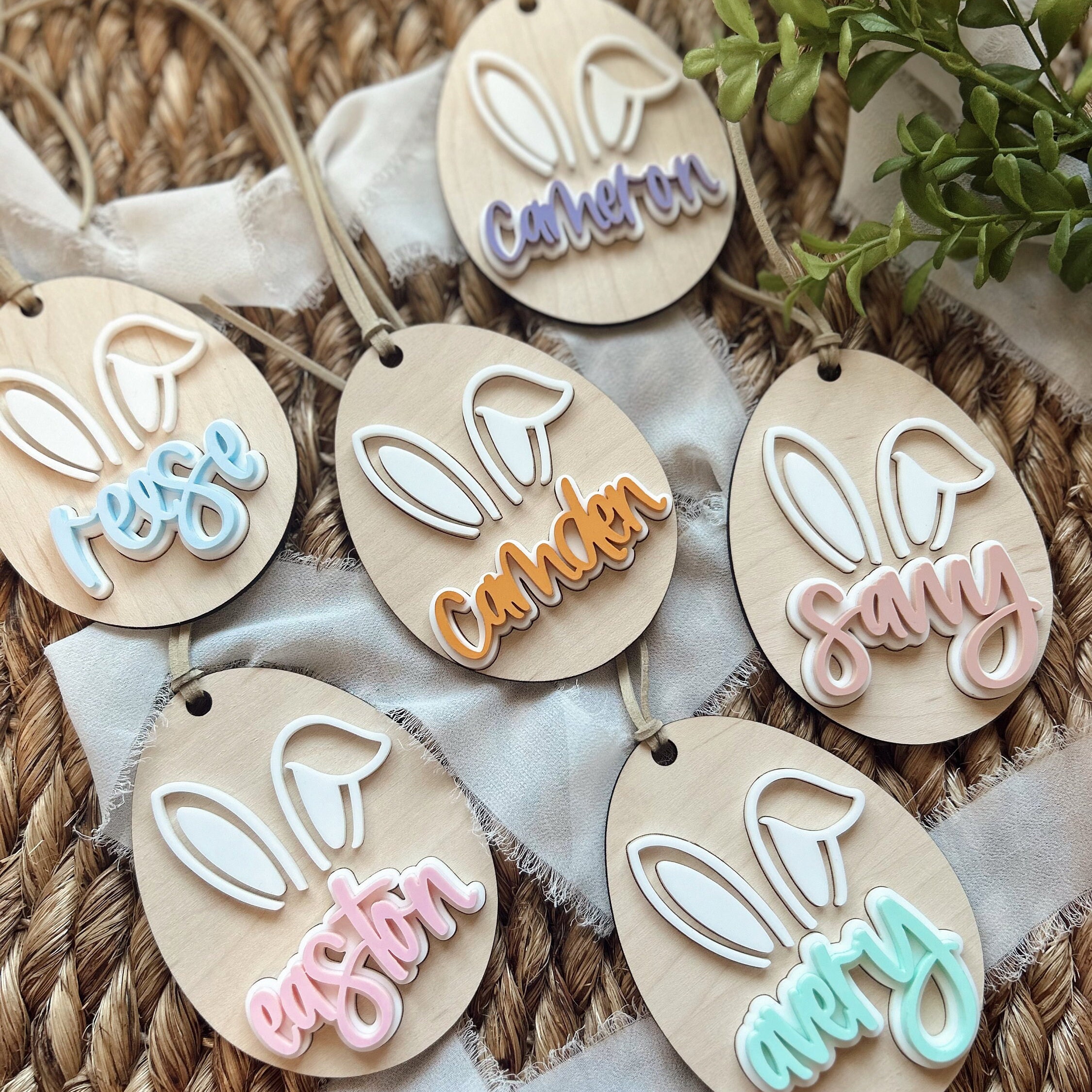 Easter Basket Tag, Basket Tags, Heart Tags, Bunny Tag, Valentines Day ...