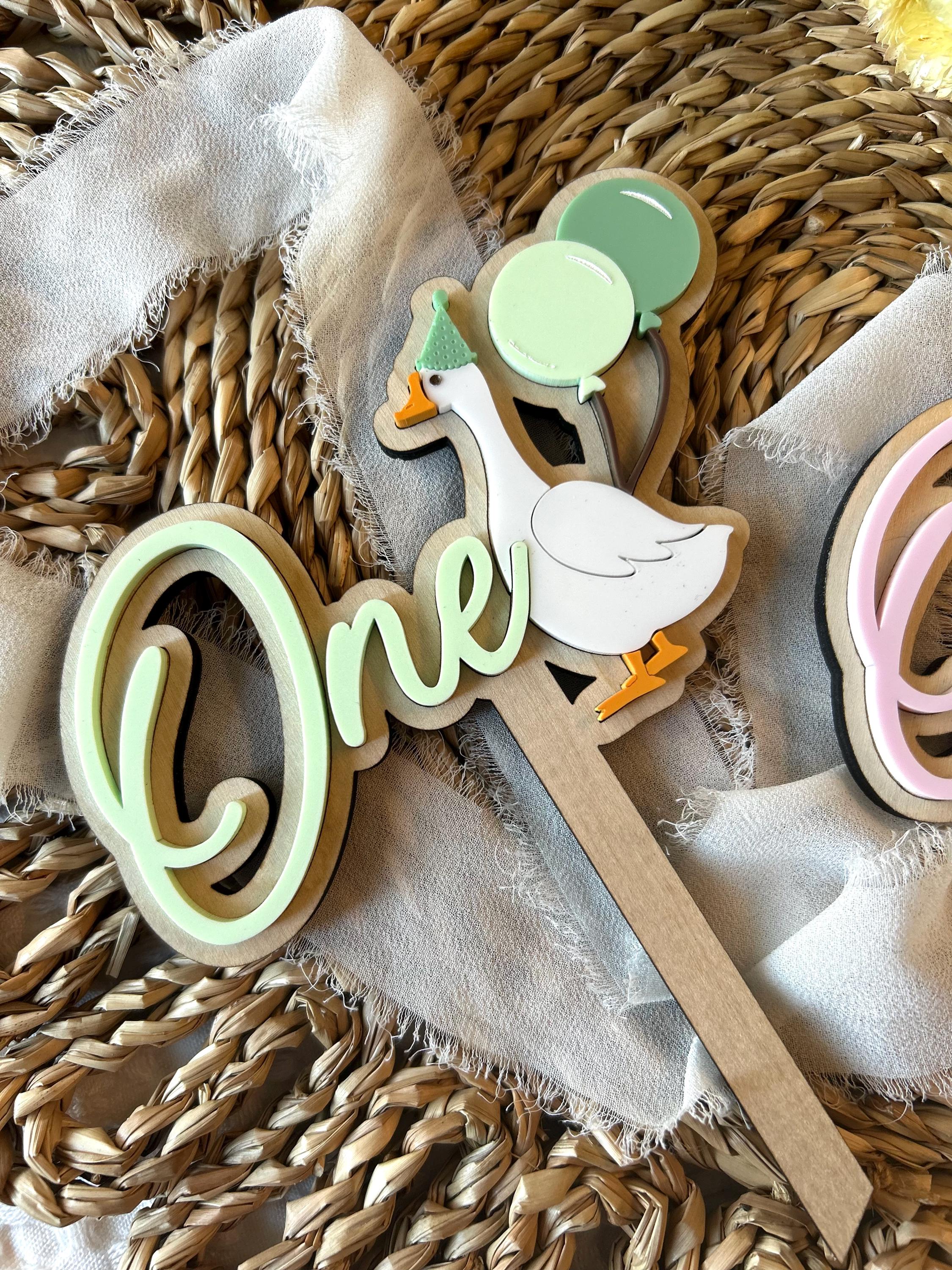 Silly Goose Cake Topper, One Silly Goose Cake Topper, First Birthday ...