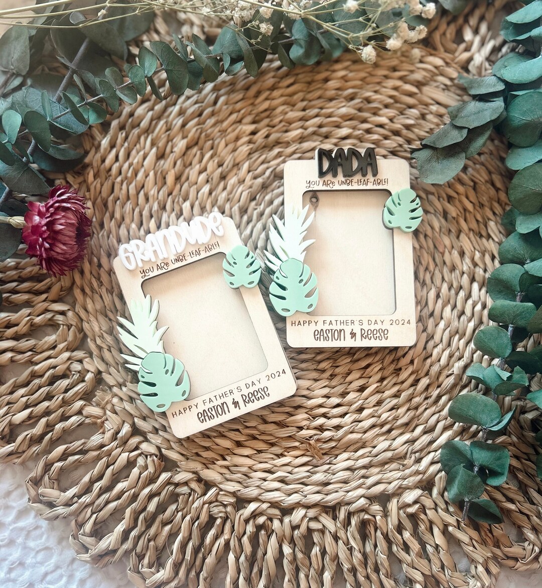 Father's Day Magnet, Personalized Father's Day Gift, Fridge Photo ...