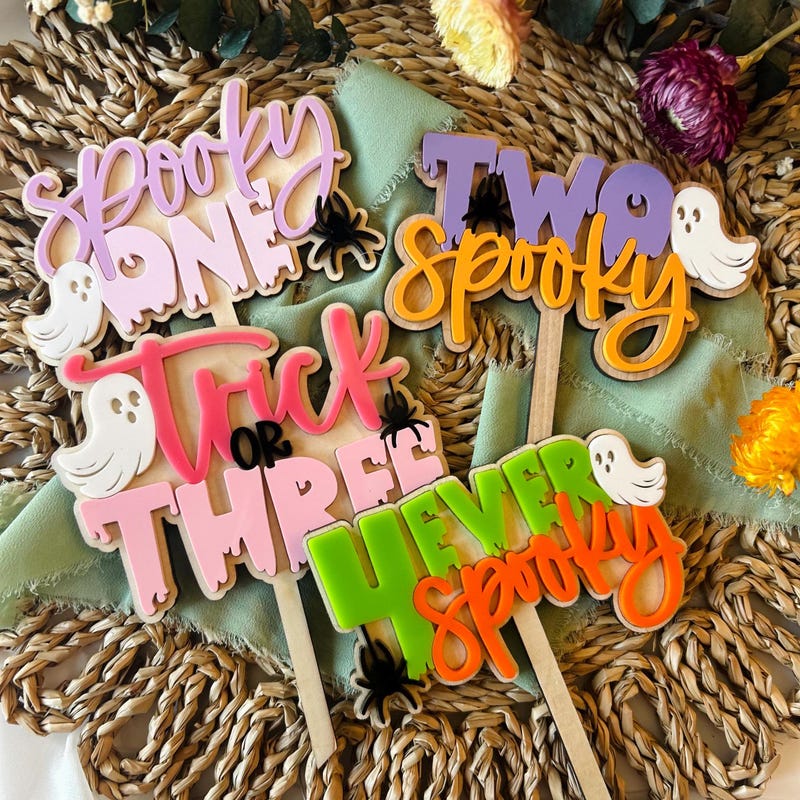 Halloween Cake Topper - Etsy
