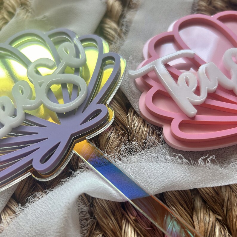 Seashell Cake Topper, Custom Cake Topper, Custom Name Cake Topper ...