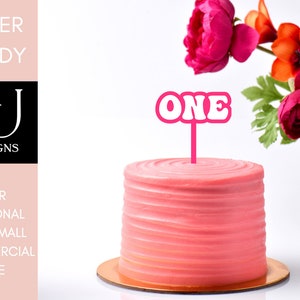 Retro Birthday Cake Topper SVG File, Happy Birthday SVG, Cake Topper ...