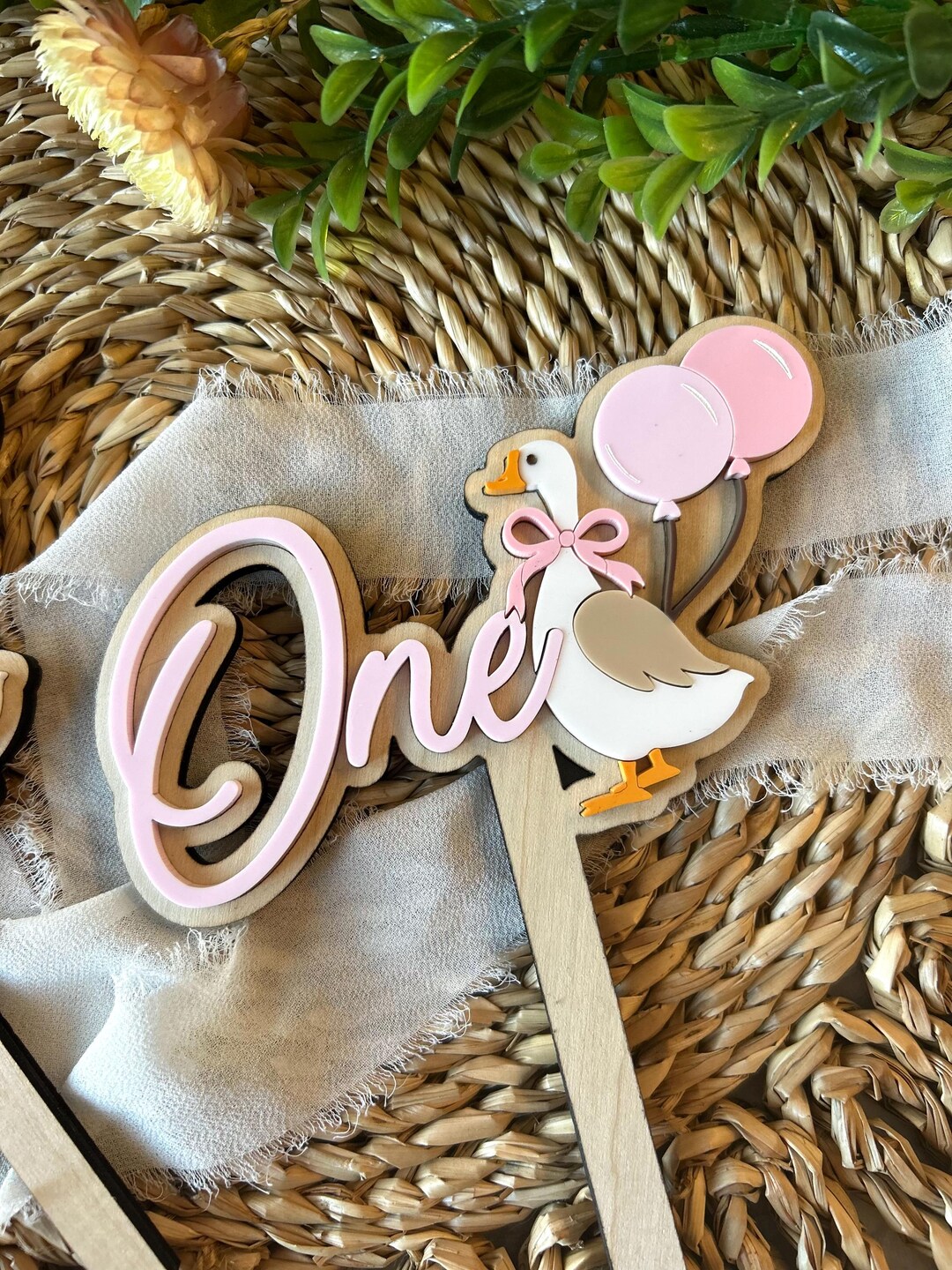 Silly Goose Cake Topper, One Silly Goose Cake Topper, First Birthday ...