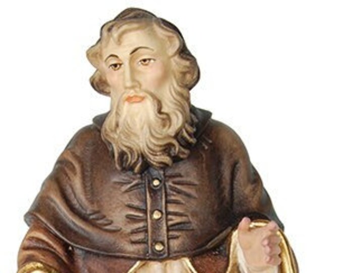 Statue of St. Barnabas Apostle in Wood of Val Gardena Carved and ...