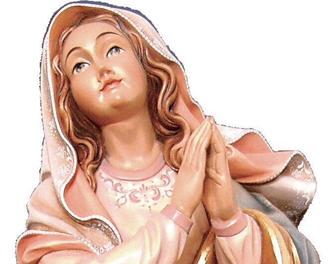 Statua Di Santa Alessandra in Legno Della Val Gardena Intagliato E ...