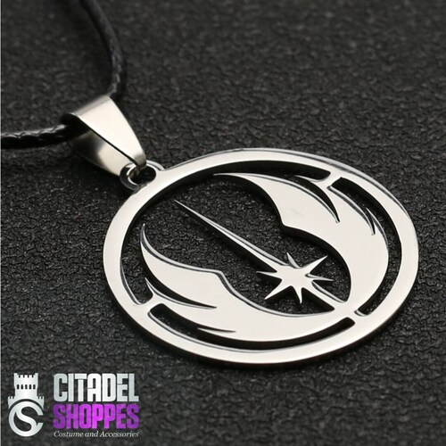 Jedi Necklace Glow in the Dark Jewelry Glowing Jedi Pendant - Etsy