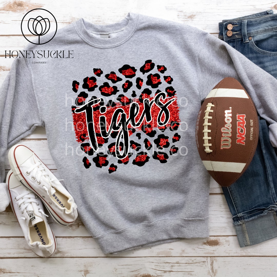 Tigers Tshirt, Red and Black Tigers, Tiger Tshirt, Tiger Sweatshirt ...