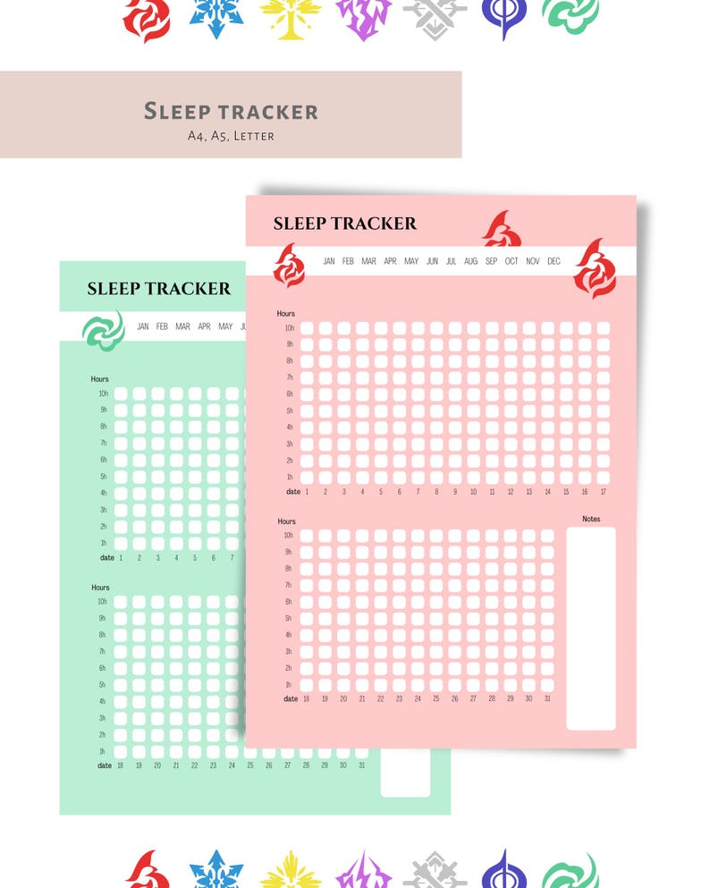 Honkai Star Rail Printable Trackers, Every Type, Habit Tracker, Mood ...