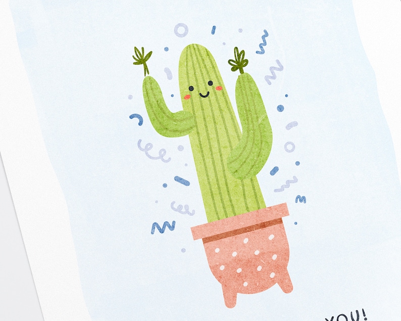 PRINTABLE I'm Rooting for You Card, Cactus Congratulations ...