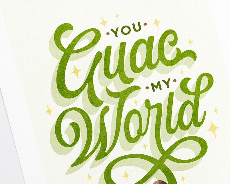 PRINTABLE You Guac My World Card, Anniversary, Valentine's Day Digital ...