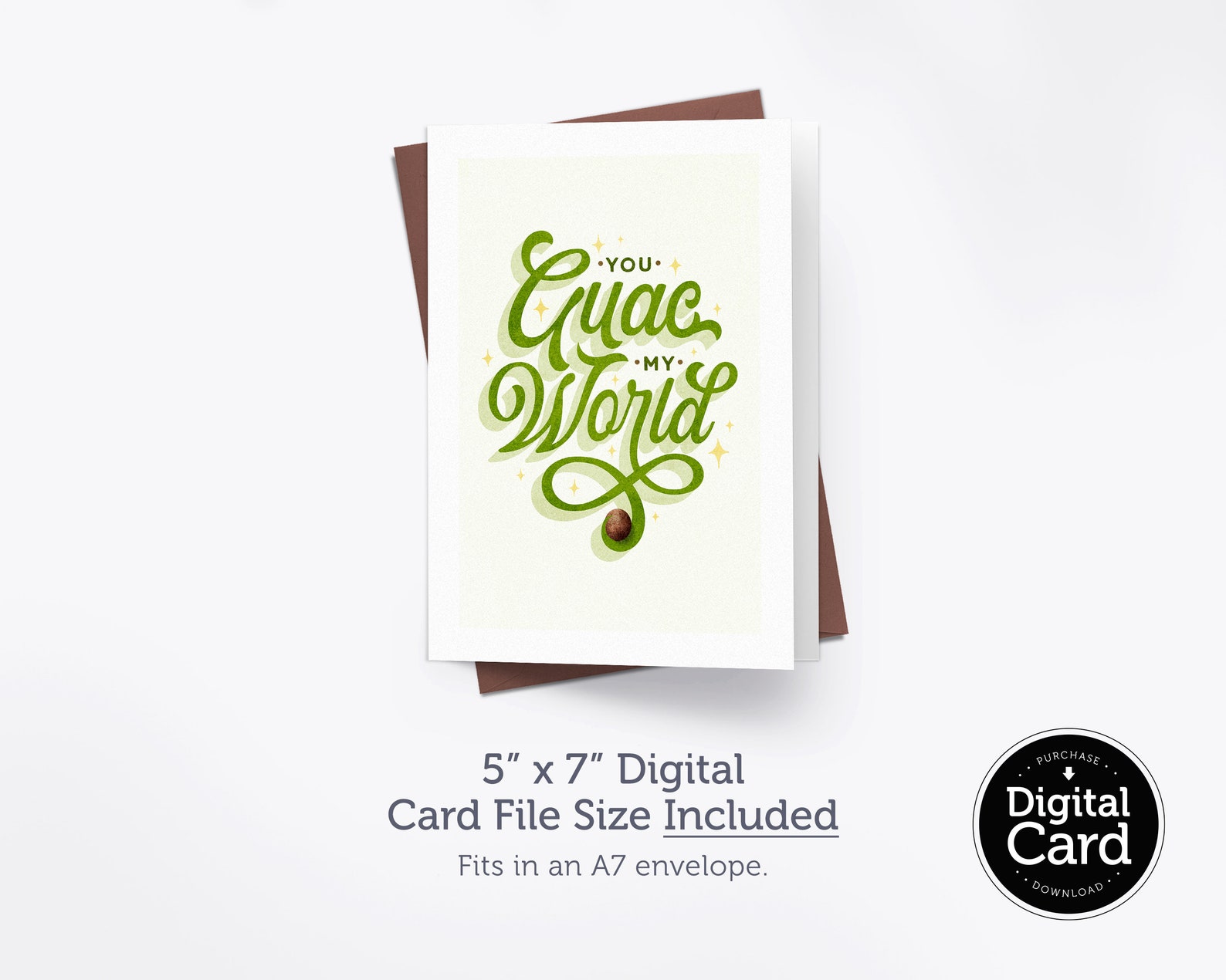 PRINTABLE You Guac My World Card, Anniversary, Valentine's Day Digital ...