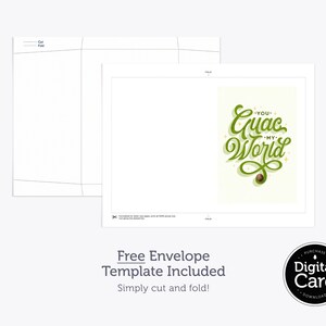 PRINTABLE You Guac My World Card, Anniversary, Valentine's Day Digital ...