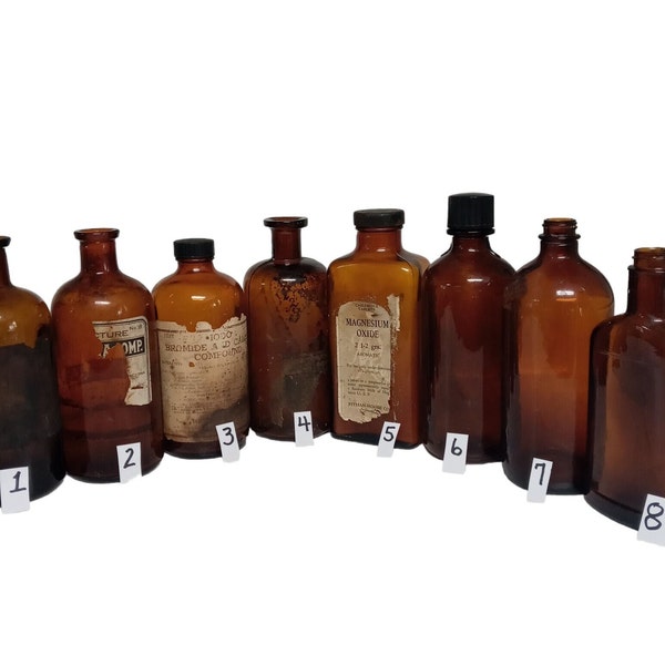 Old Pharmacy Bottles - Etsy