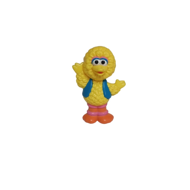 Sesame Street Elmo's Big Bird Cake Topper Toy 3 1996 Waving Jim Henson ...