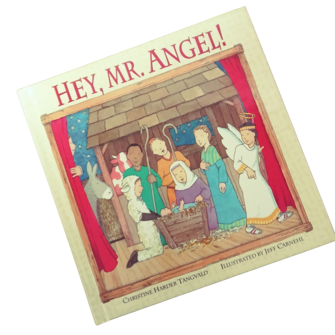 HEY MR. ANGEL Whimsical Illustrated Childs Christmas Story-good New ...
