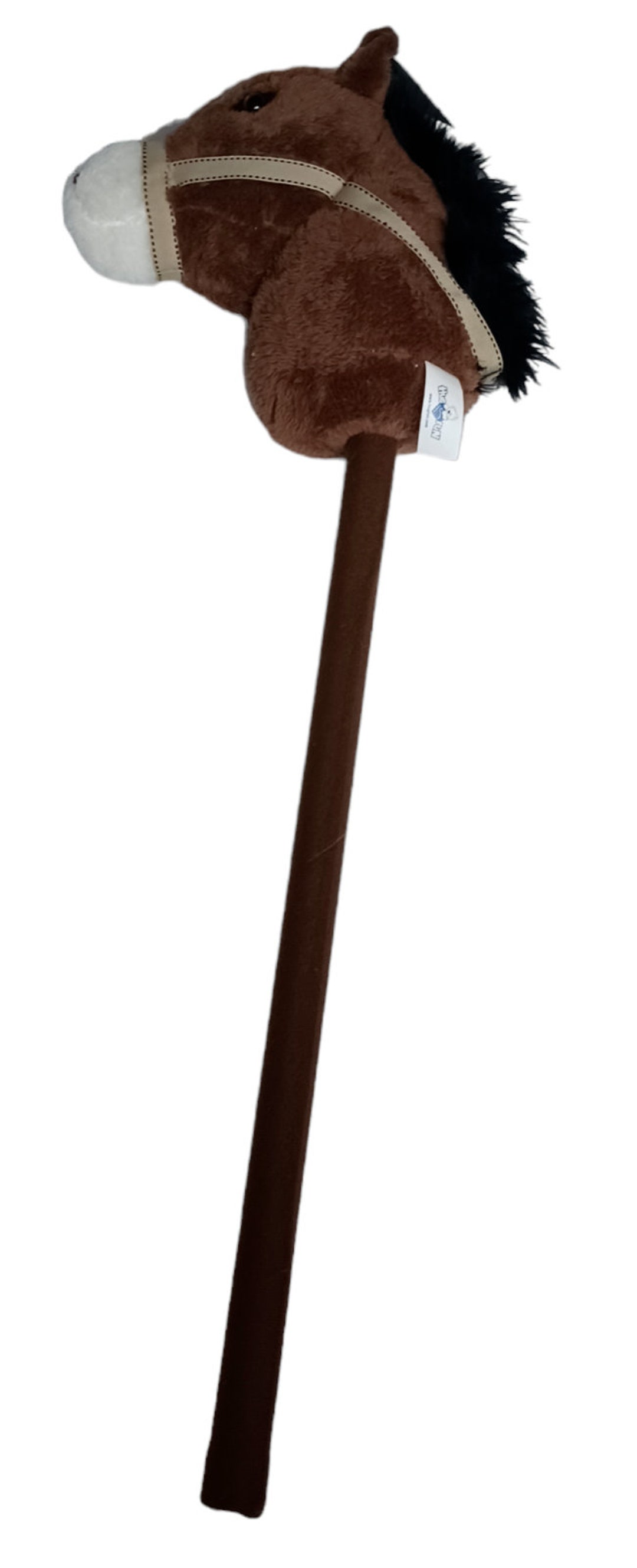 Vintage Plush Hobby Stick Horse Riding Brown Pony Plush Animated Toy ...