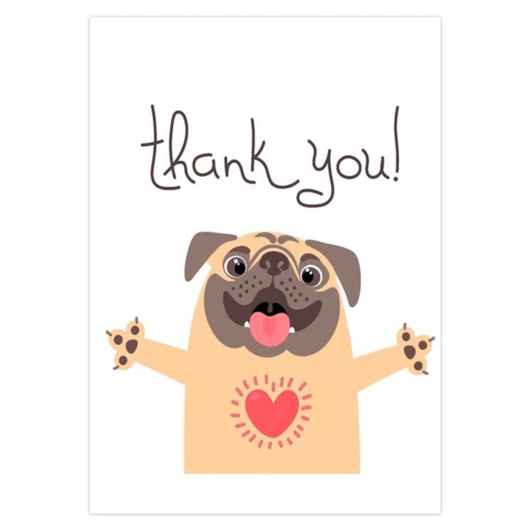 Thank You Pug! - Etsy