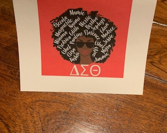 Alpha Kappa Alpha/thank You Card/aka/sorority Note Card/ivy/notecard ...