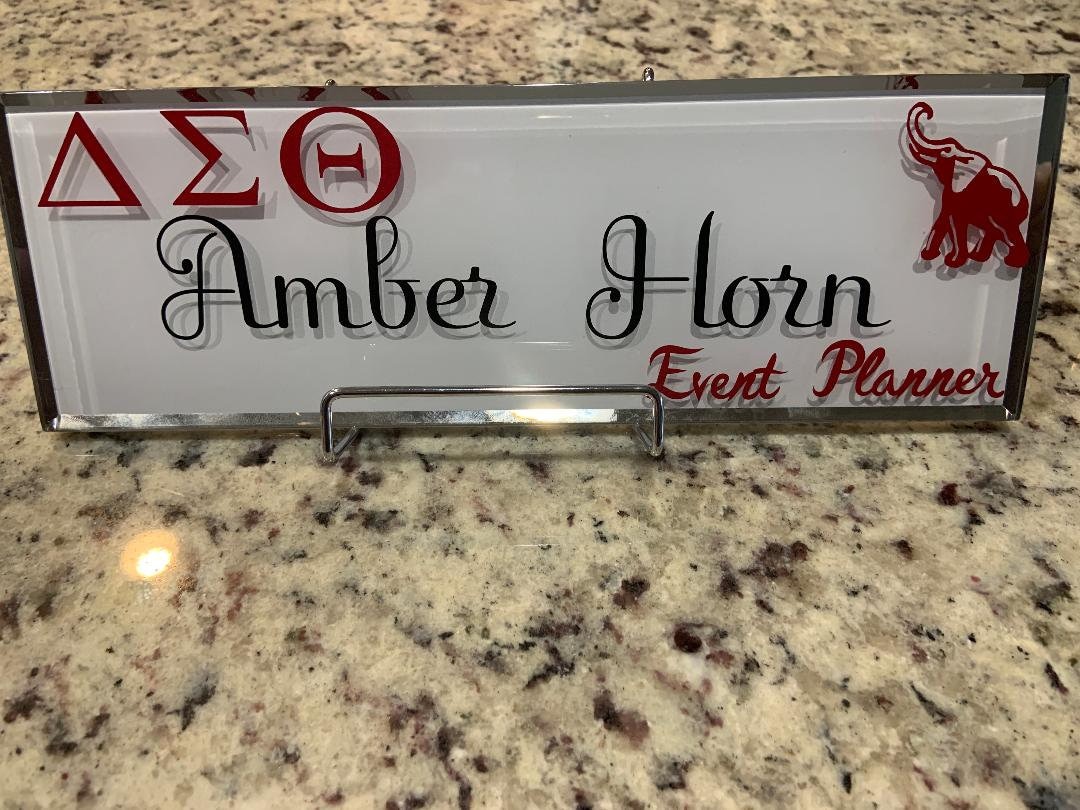 Delta Sigma Theta Personalized Name Plate - Etsy