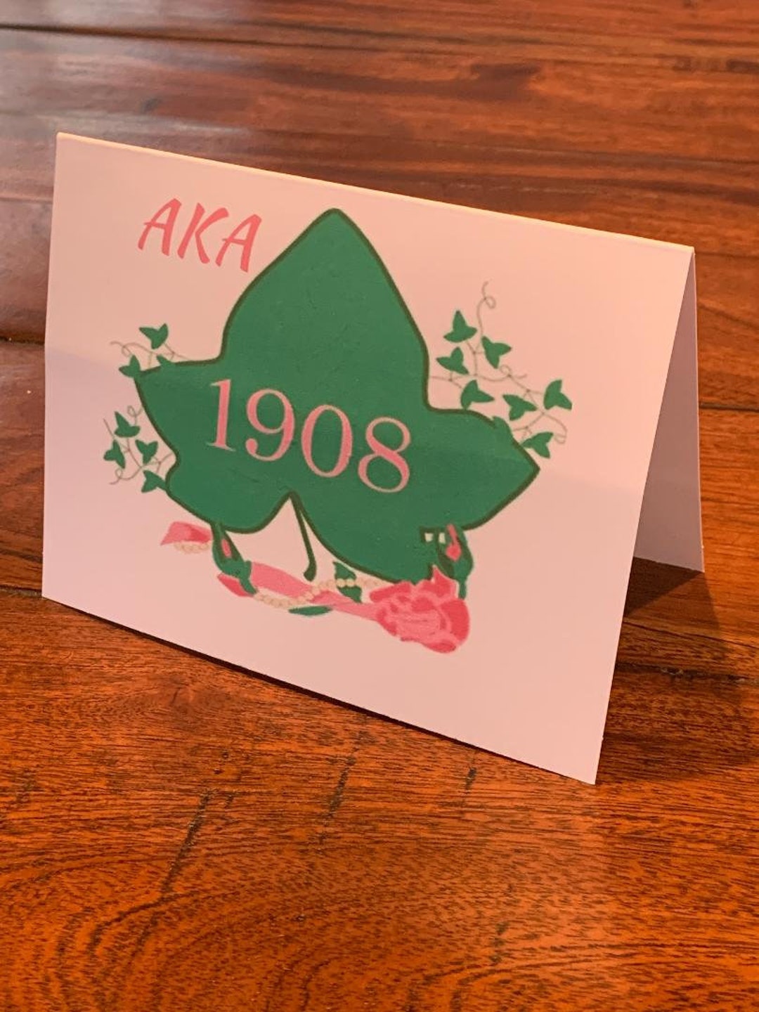 Alpha Kappa Alpha/thank You Card/aka/sorority Note Card/ivy/notecard ...