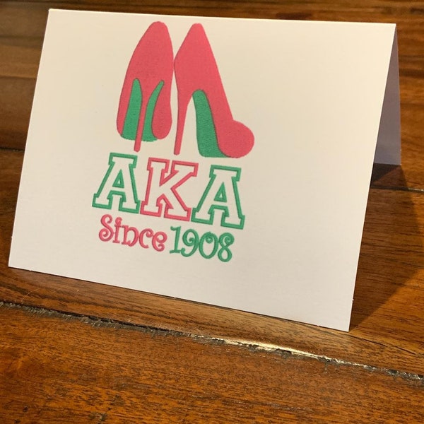 Alpha Kappa Alpha Thank You Card - Etsy