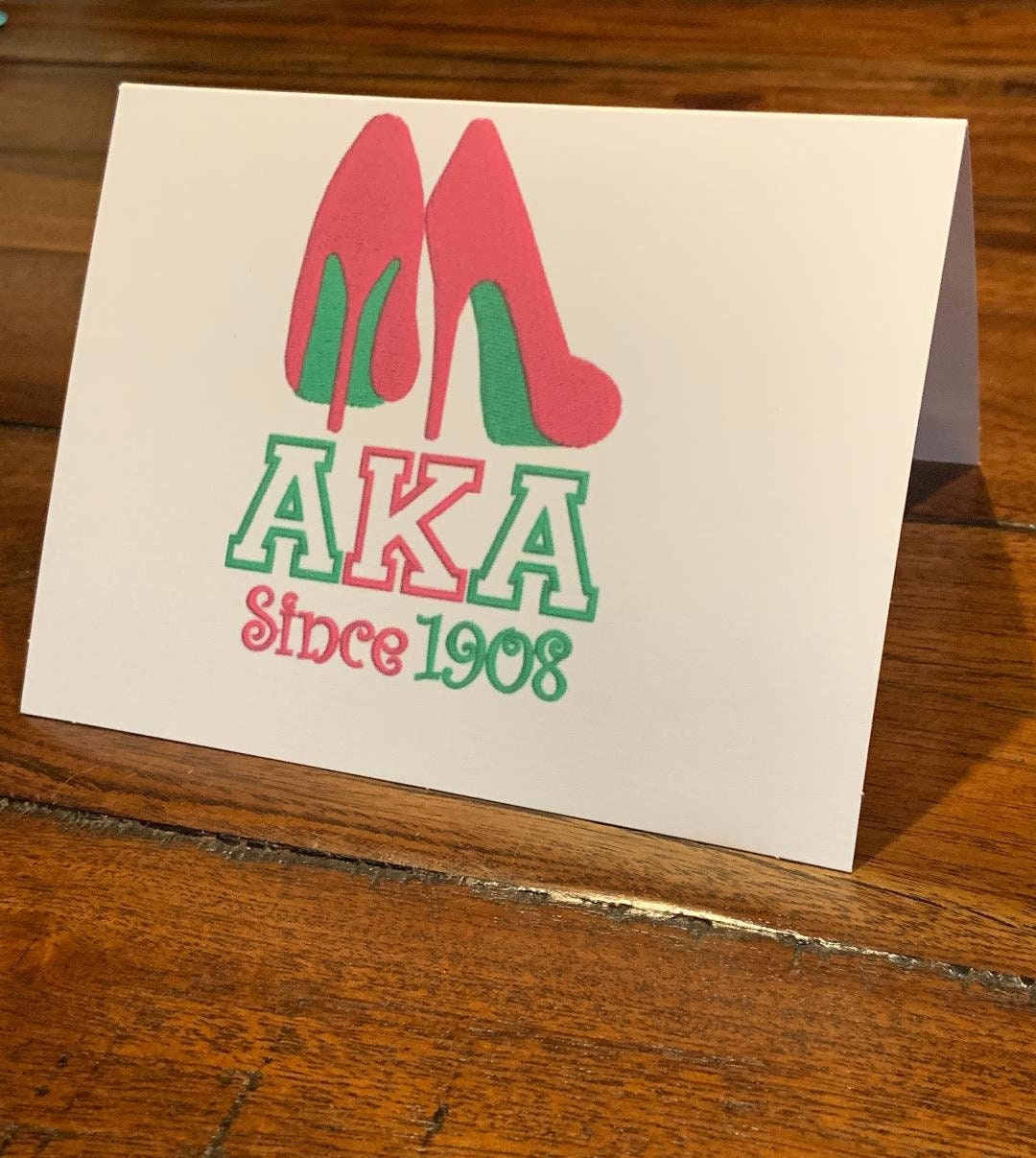 Alpha Kappa Alpha/thank You Card/aka/sorority Note Card/ivy/notecard ...
