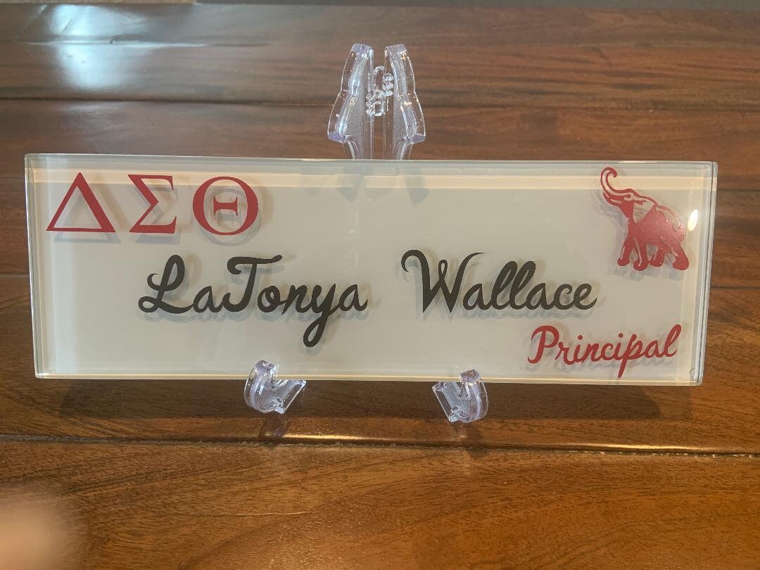 Delta Sigma Theta Personalized Name Plate - Etsy