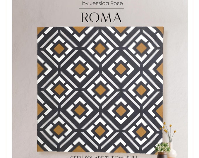 Roma Modern Quilt Pattern, Quilting, Throw Quilt Pattern, Modern Quilt ...