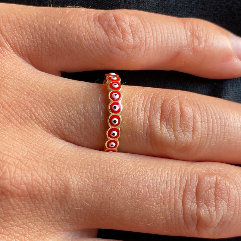 Red Eye Ring - Etsy