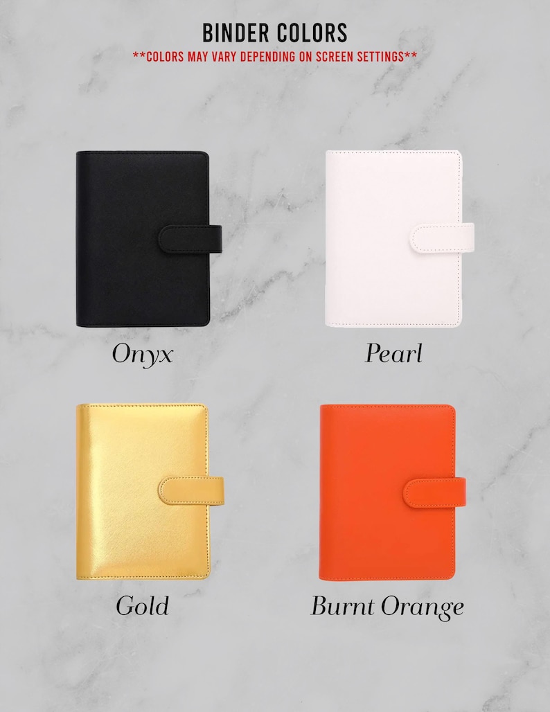 IMPERFECT A6 Millie-rose Binder | Soft Saffiano Leather Binder | Epi ...