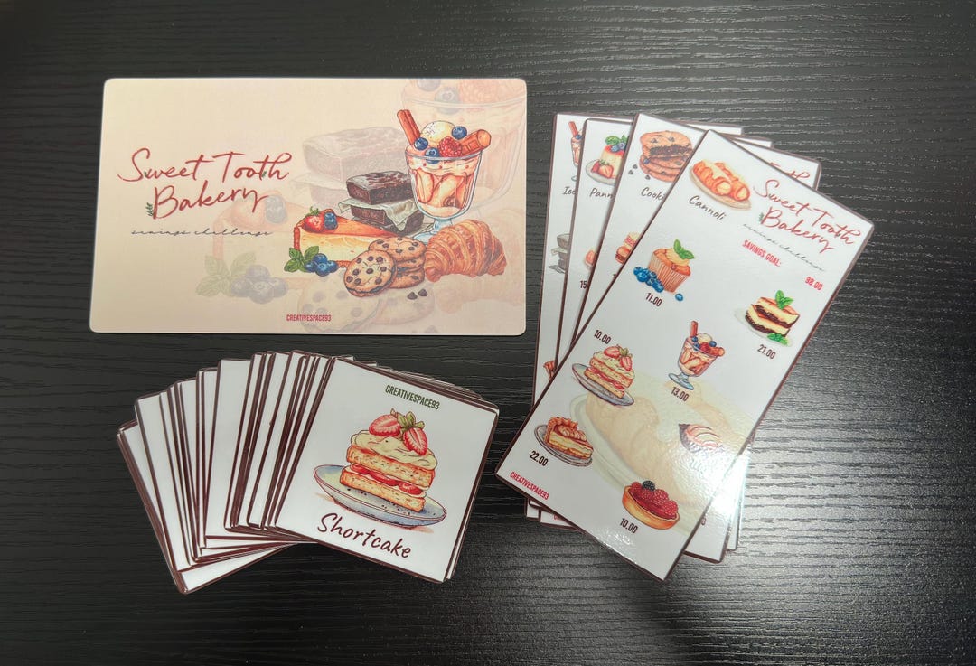 Sweet Tooth Bakery Savings Challenge | 51 PCS | Sweet Savings | A6 ...