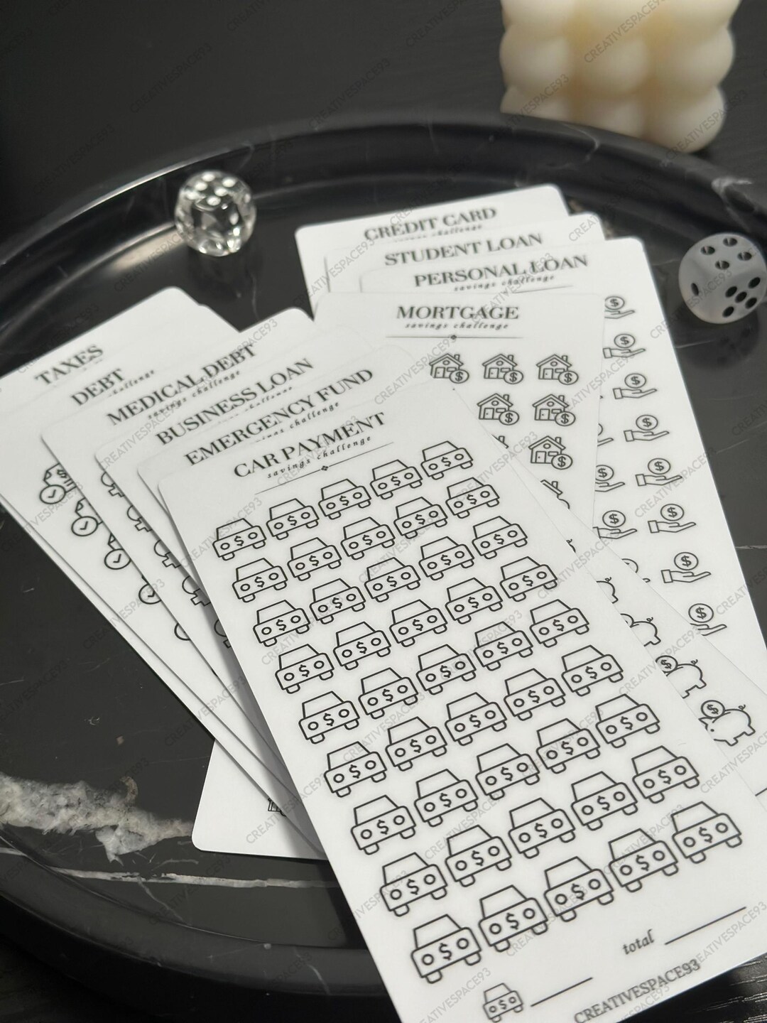 Debt Savings Challenge Trackers | the Get Out Series | Vol. 1 | A6 ...