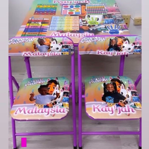 Kids Table and Chairs - Etsy