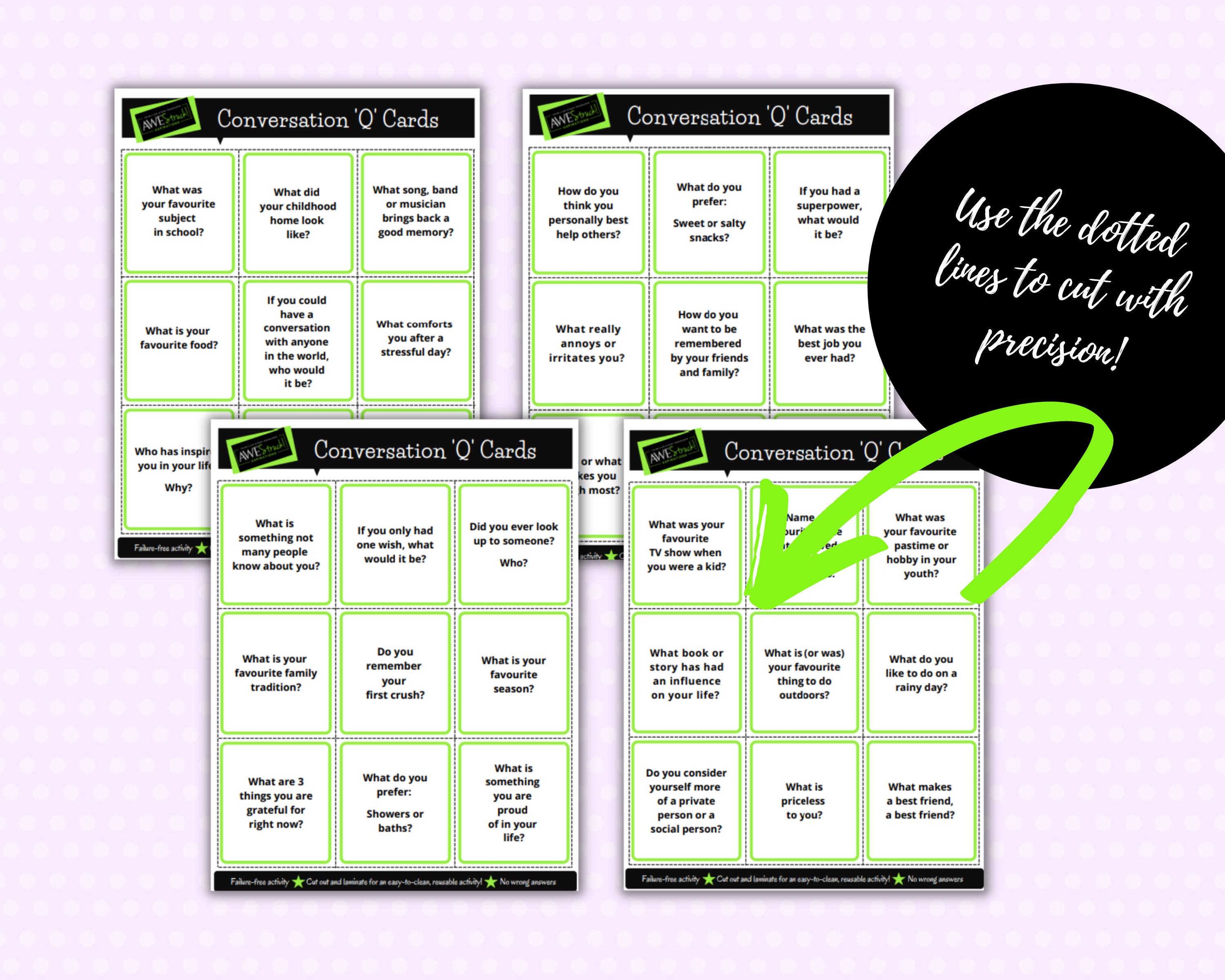 Conversation Cards, Life Story Collection, Instant Download, Dementia ...