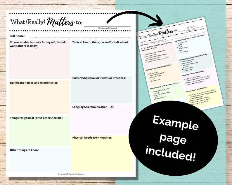 Editable, All About Me, Canva Template, Getting to Know You, Dementia ...