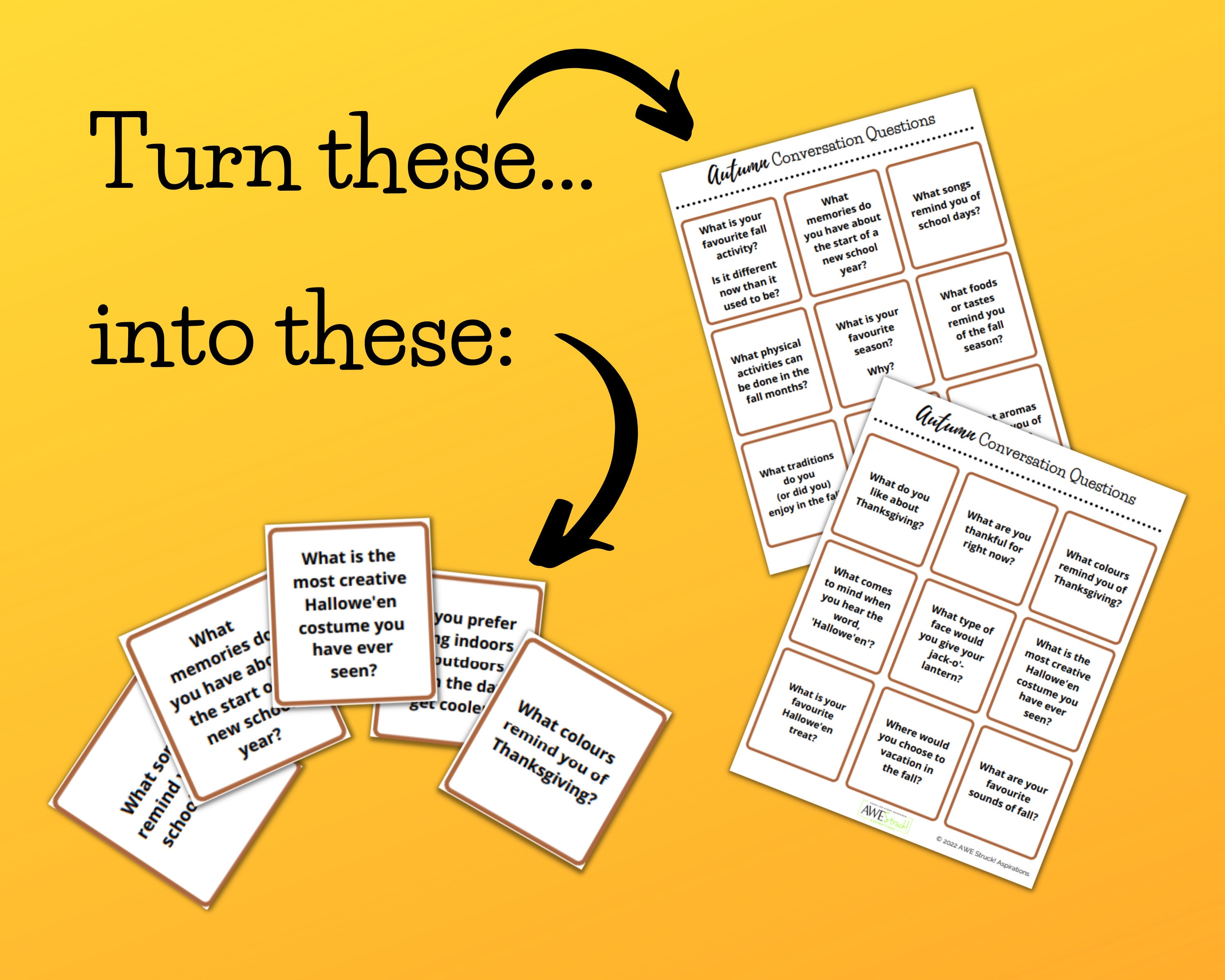 Autumn Theme, Dementia Activity, Conversation Game, Reminiscence ...