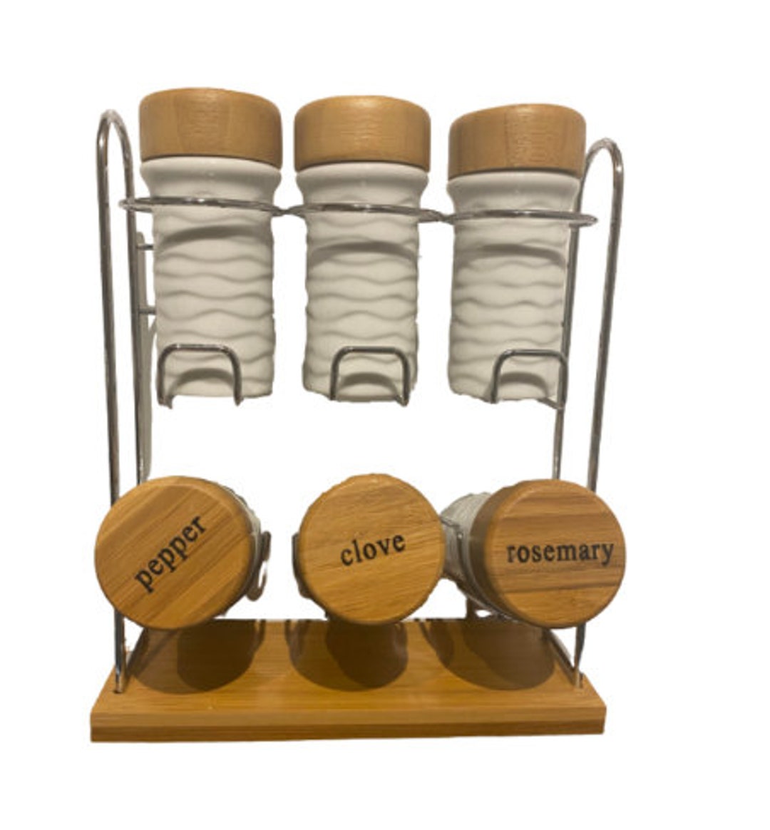 6 Piece Herbs Rack including Rack - Etsy