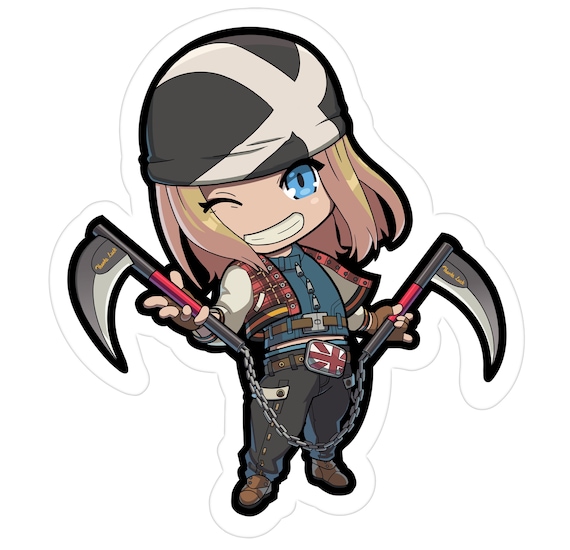 Guilty Gear Strive Stickers Axl Low Chibi | Etsy