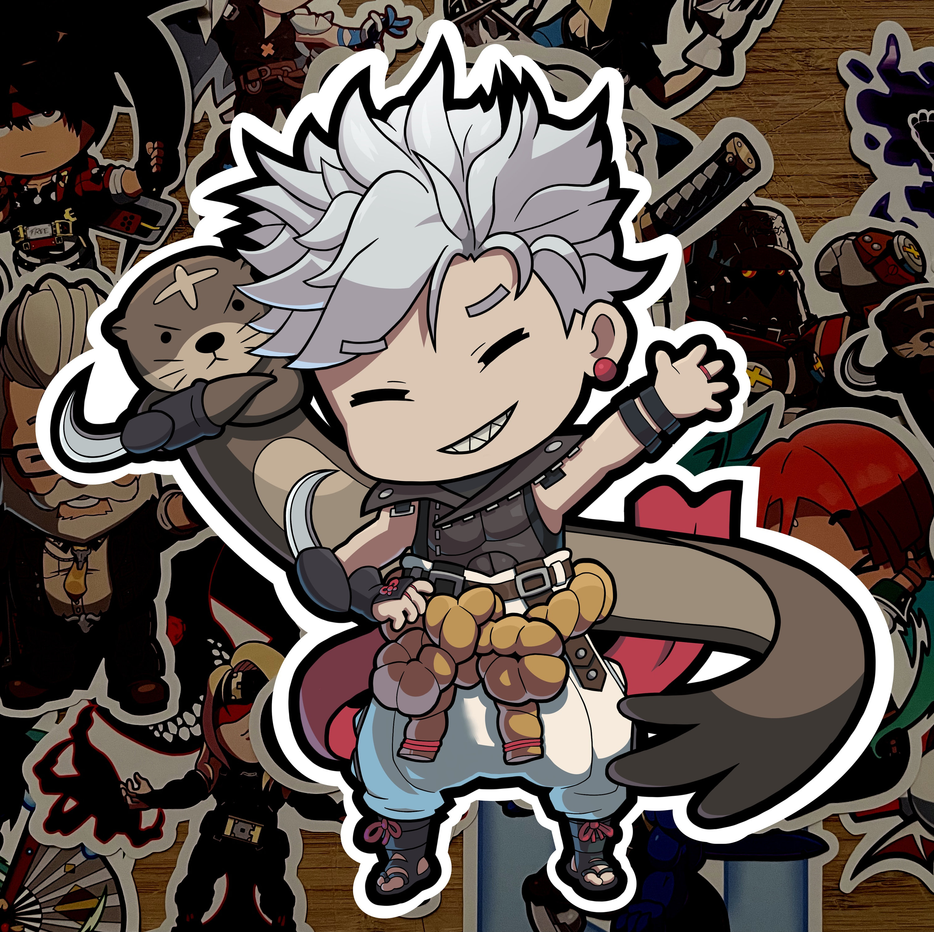 Guilty Gear Strive Stickers Chipp Zanuff Chibi - Etsy
