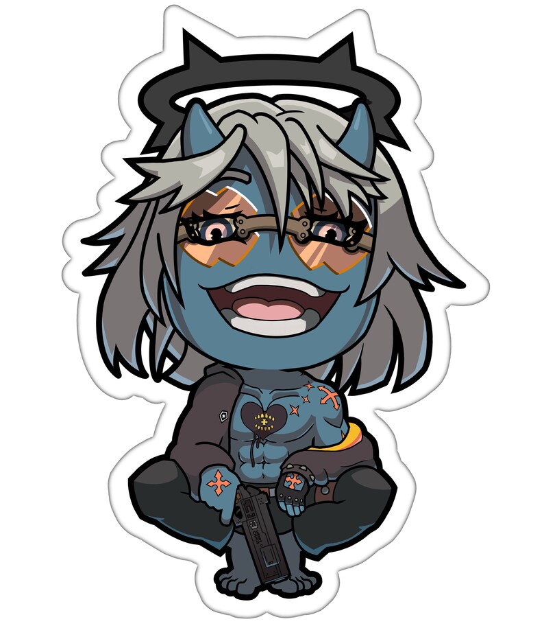 Guilty Gear Strive Stickers Happy Chaos Chibi - Etsy UK