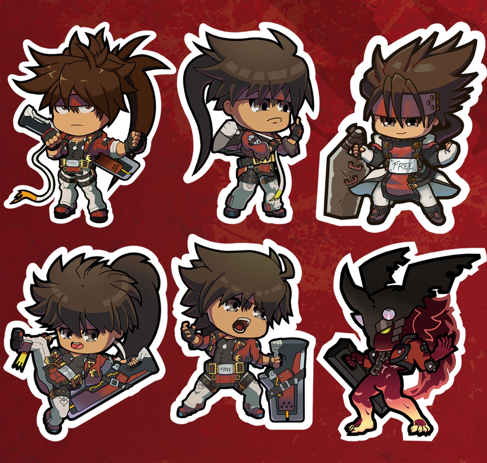 Guilty Gear Strive Stickers Potemkin Chibi - Etsy