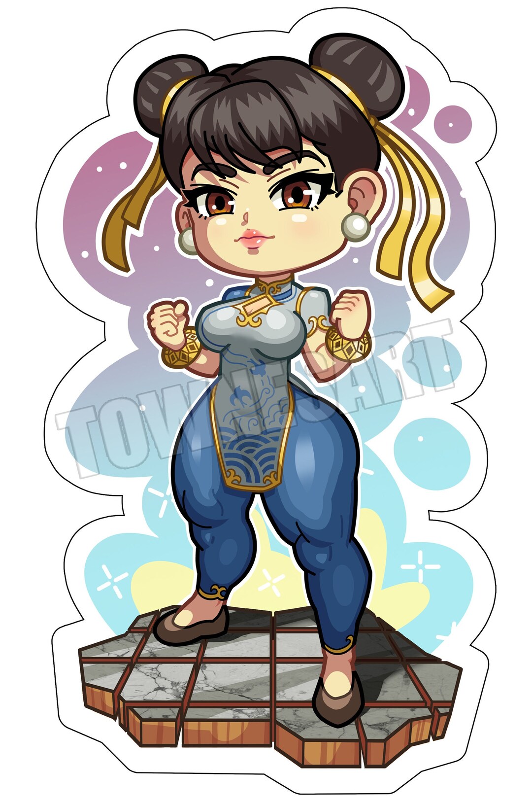 Street Fighter Stickers Chun-li SF6 Chibi - Etsy