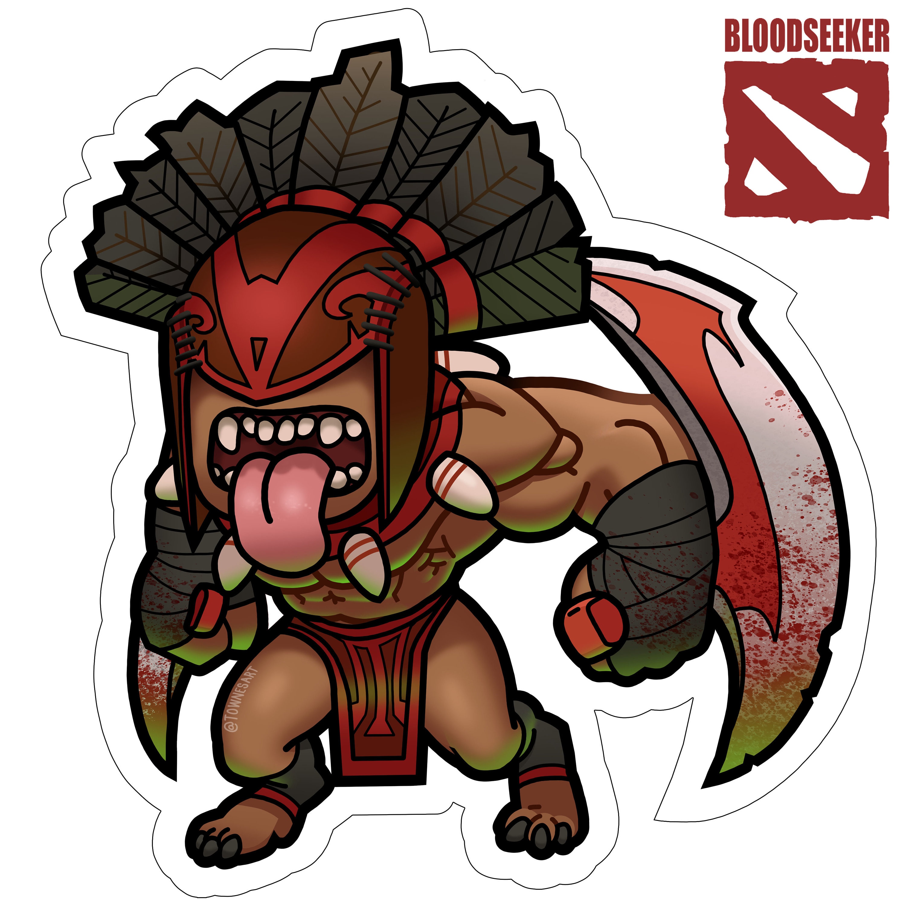 Dota 2 Stickers Bloodseeker - Etsy
