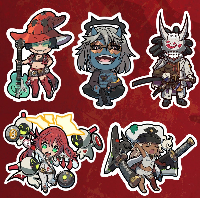 Guilty Gear Strive Stickers Dragon Install Sol Chibi - Etsy Ireland