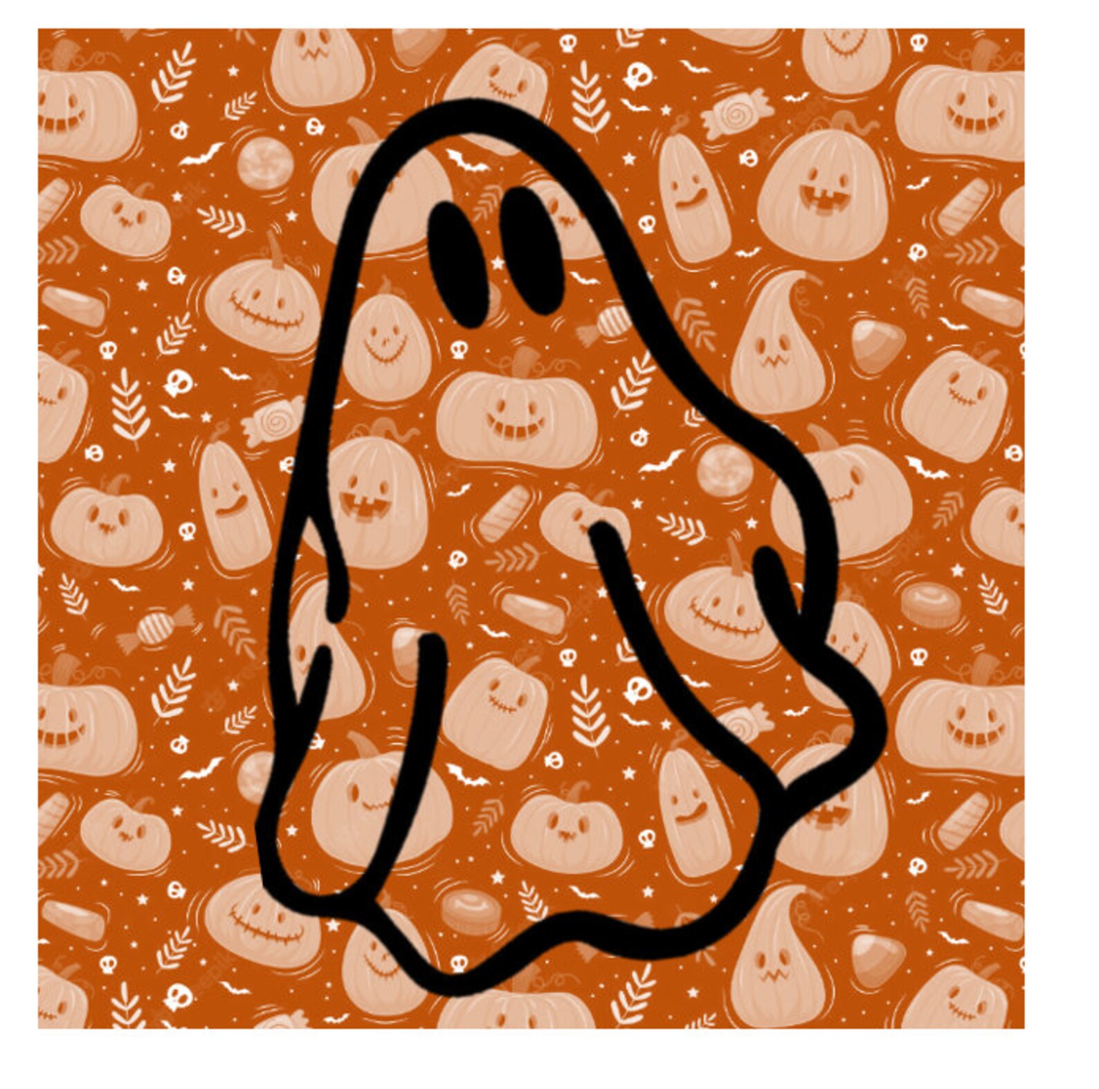 Ghost Outline SVG - Etsy