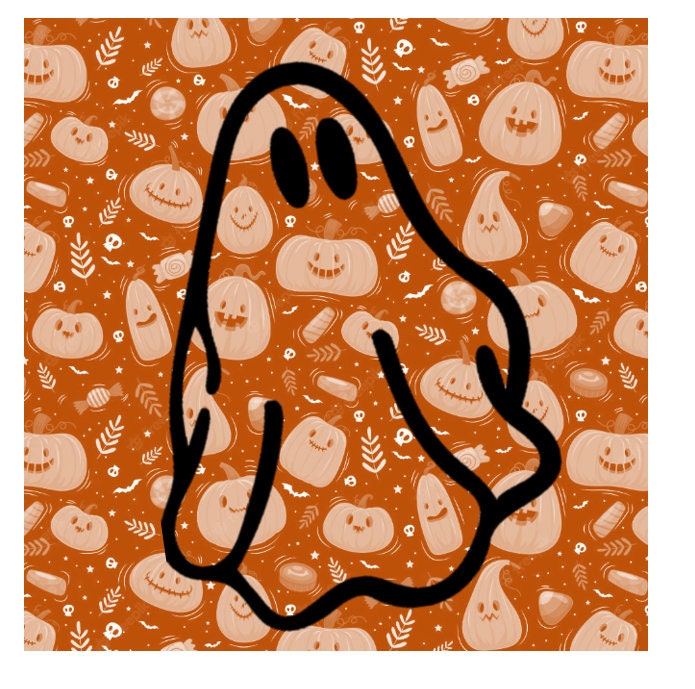 Ghost Outline SVG - Etsy