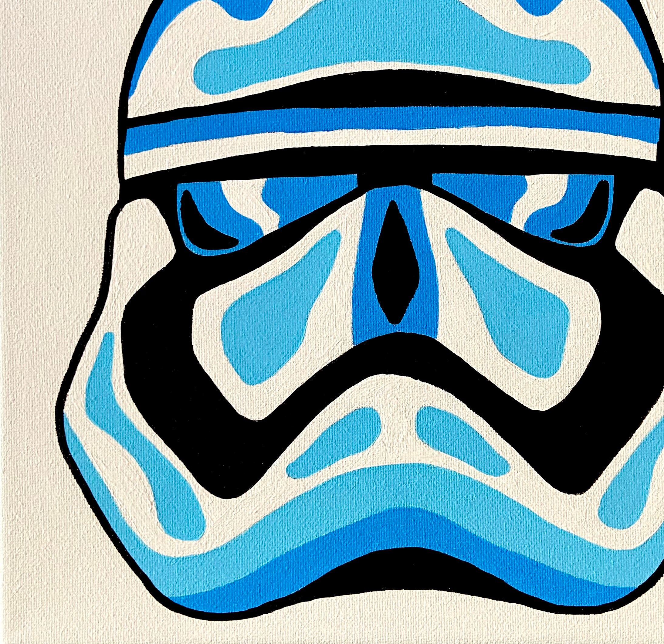 Blue Clone Trooper Original Star Wars Painting - Etsy
