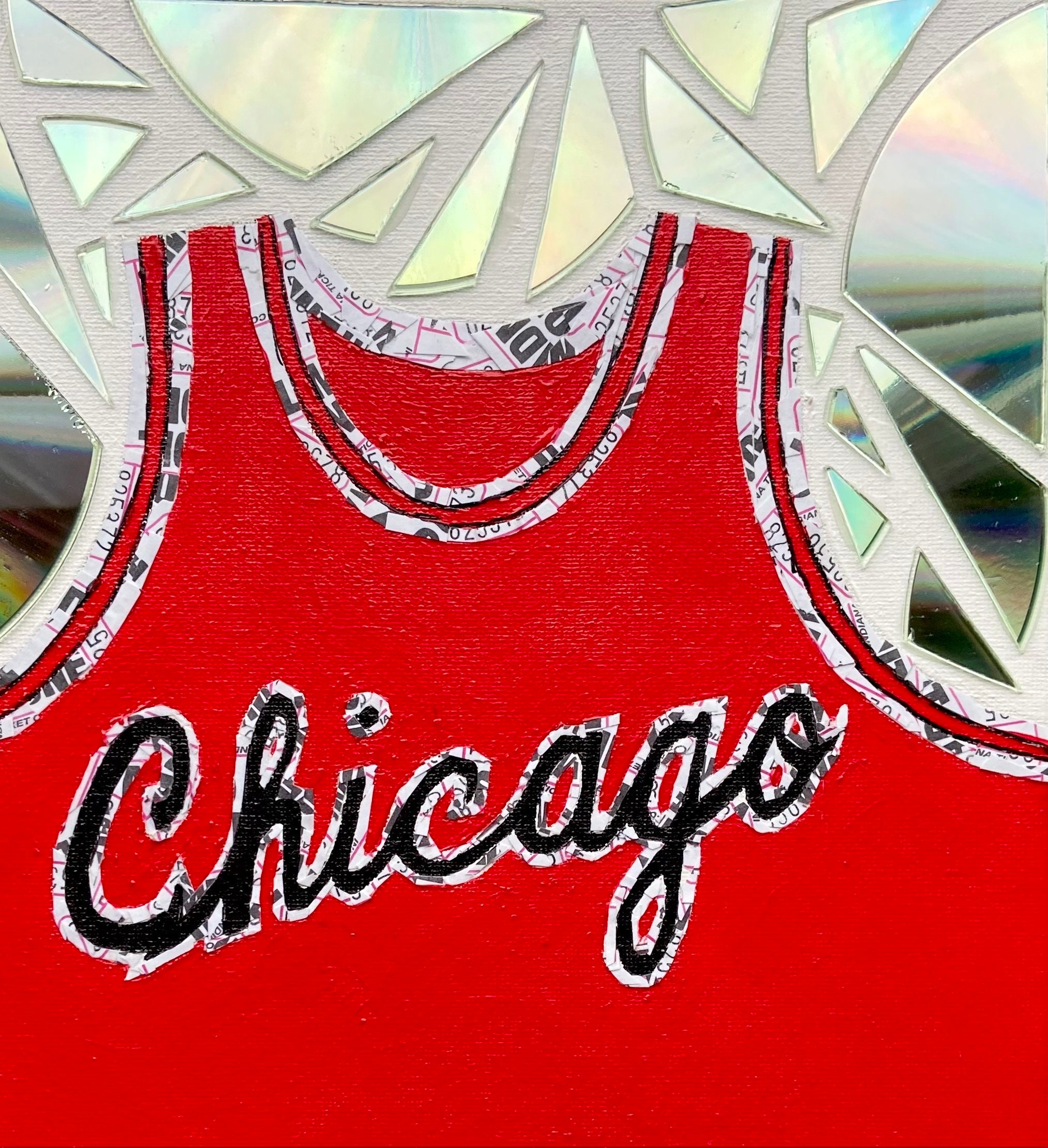 Shattered Chicago 23 Original Pop Art Painting - Etsy