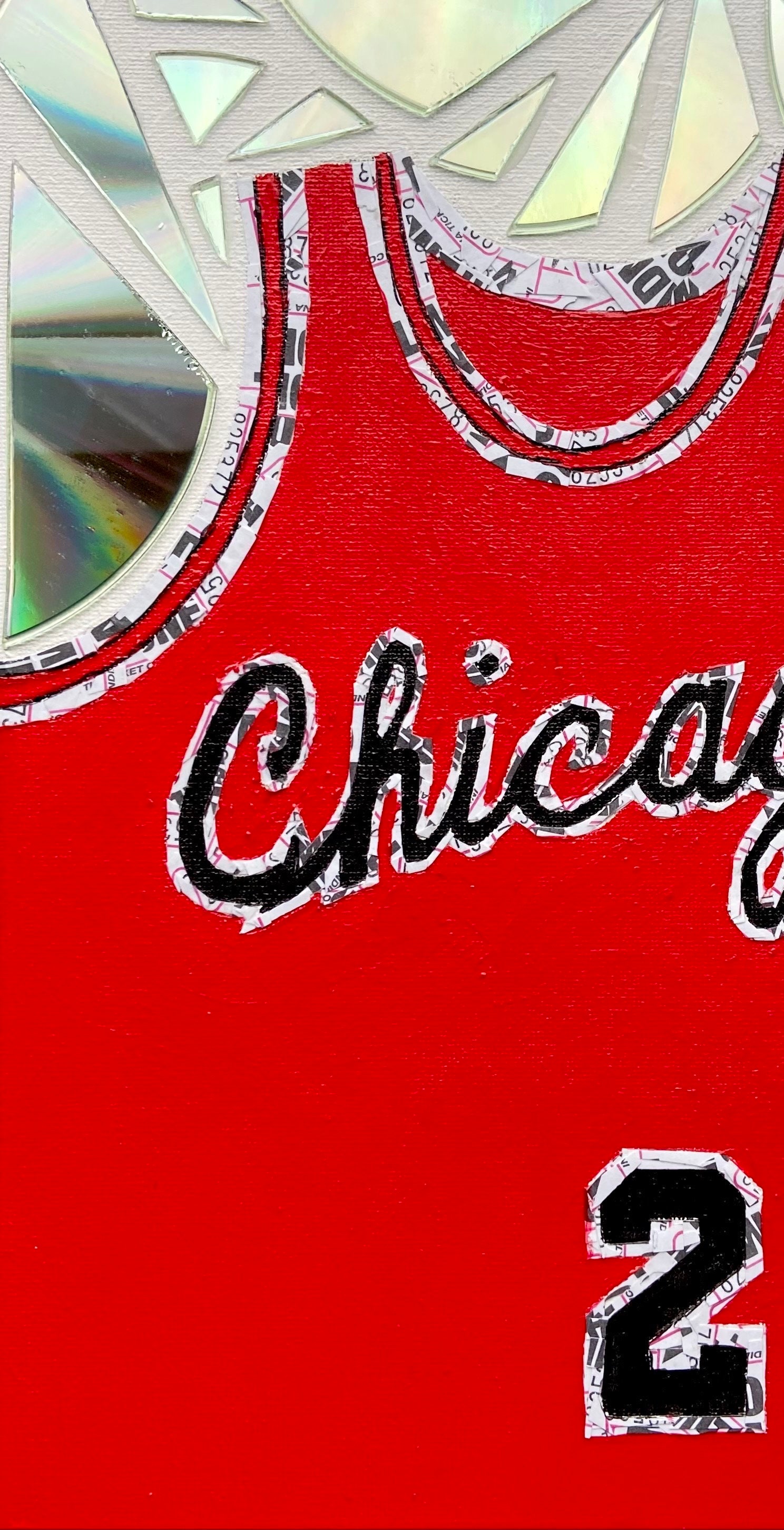 Shattered Chicago 23 Original Pop Art Painting - Etsy