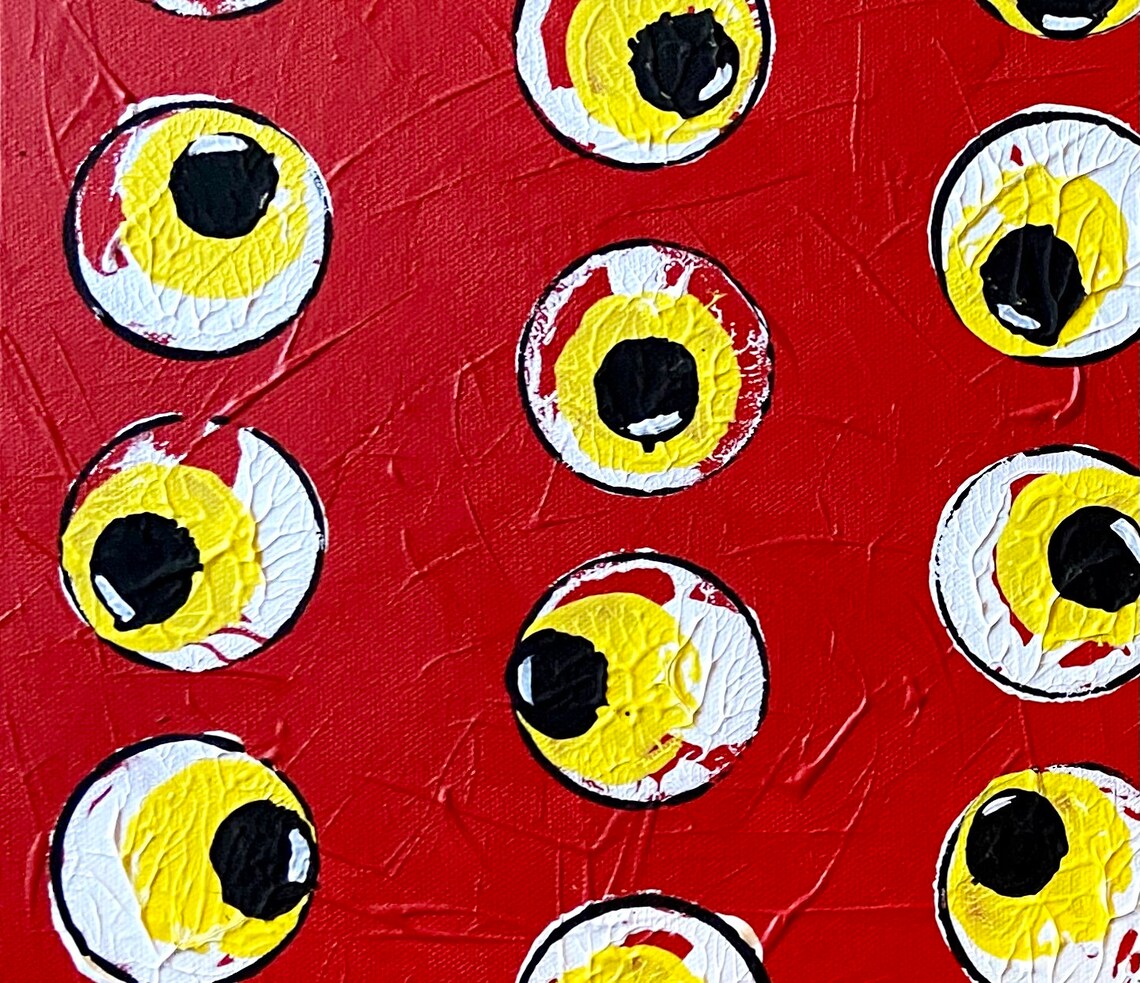 Eye Pattern Orignal Painting - Etsy